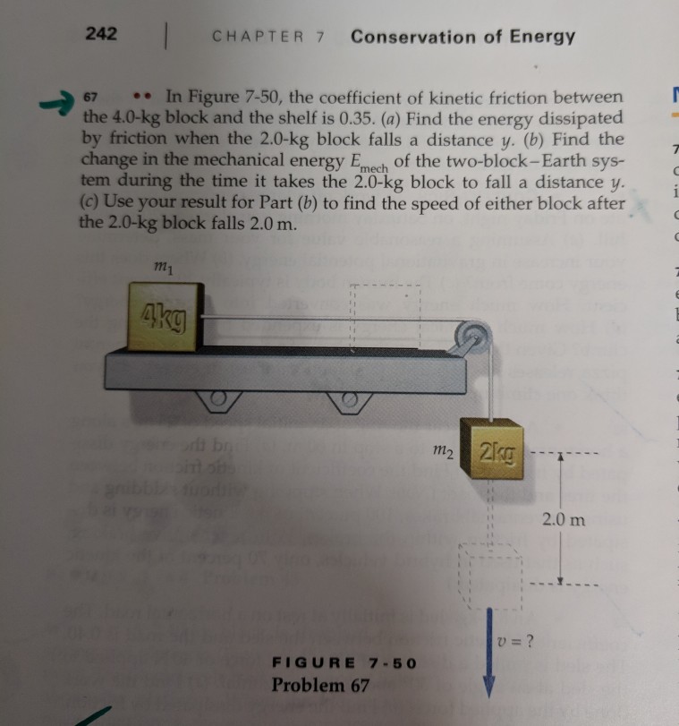 Solved 242 CHAPTER 7 Conservation of Energy 67 .. In Figure | Chegg.com