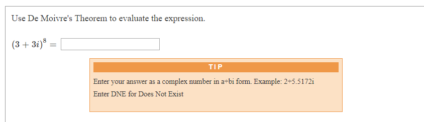 Solved Use De Moivre's Theorem to evaluate the expression. | Chegg.com