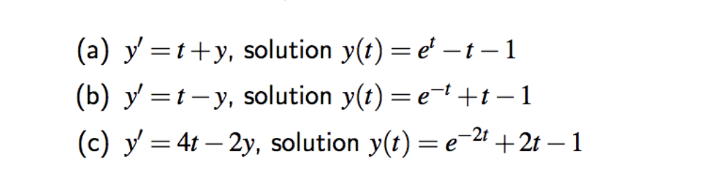 Solved (Numerical Analysis) Plot the explicit Trapezoid | Chegg.com