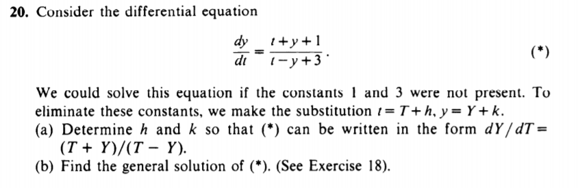 Solved Consider the differential equation dy/dt = t + y + | Chegg.com