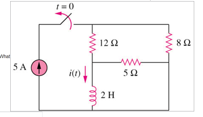 Solved What is the time constant for the circuit shown | Chegg.com