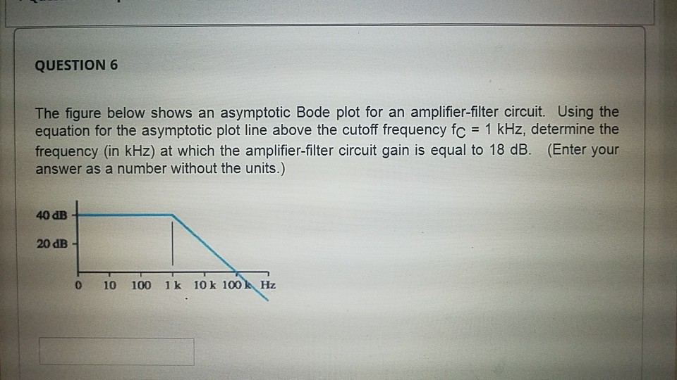 Solved determine the frequency in kilohertz at which the | Chegg.com