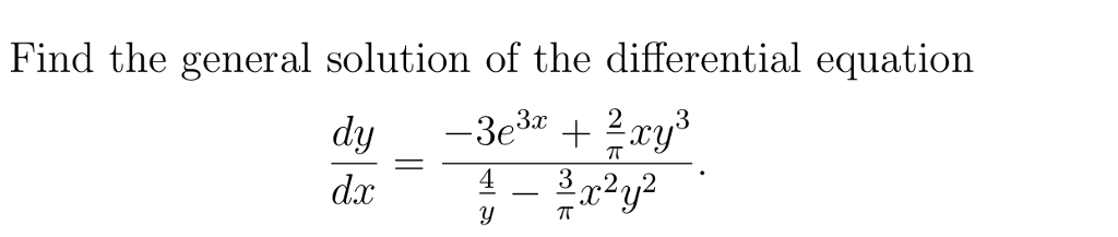 Solved Find the general solution of the differential | Chegg.com