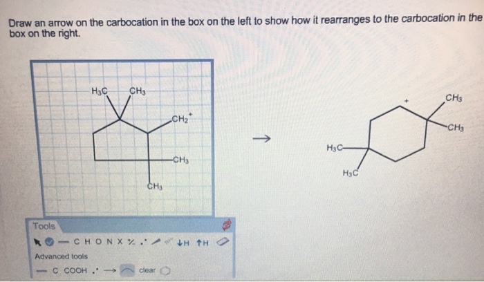 Solved Draw an arrow on the carbonation in the box on the | Chegg.com
