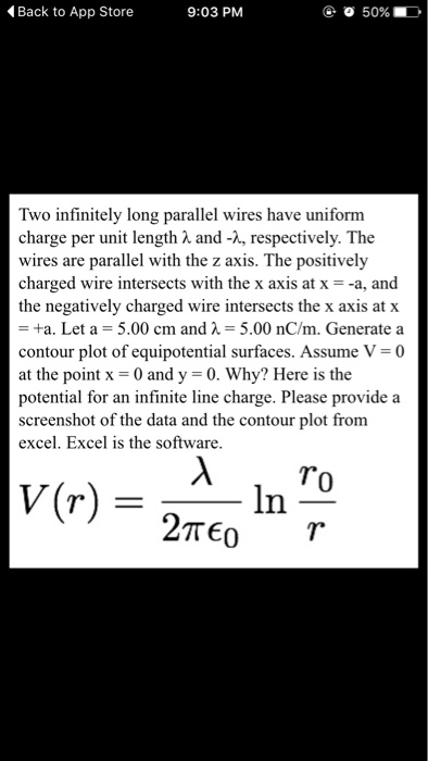 Two infinitely long parallel wires have uniform | Chegg.com