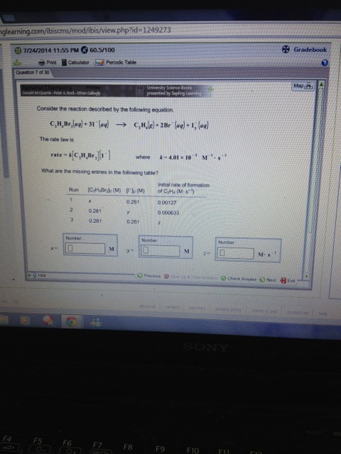 Solved: Consider The Reaction Described By The Following E... | Chegg.com