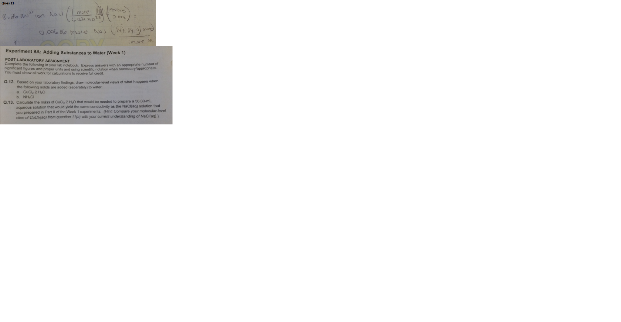 Solved Complete the following in your lab notebook. Express | Chegg.com