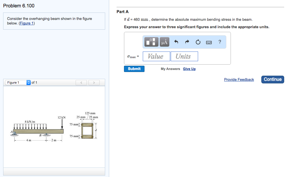 Solved Consider the overhanging beam shown in the figure | Chegg.com