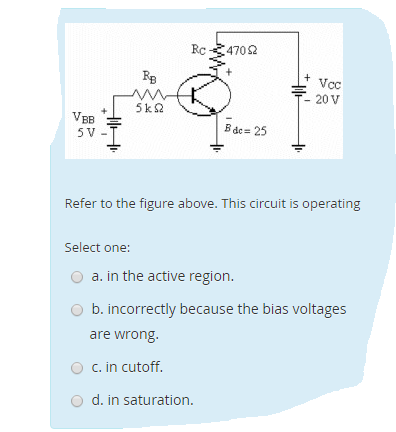 Solved Refer to the figure above. This circuit is | Chegg.com