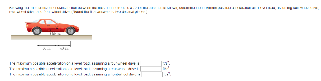 Solved Knowing That The Coefficient Of Static Friction