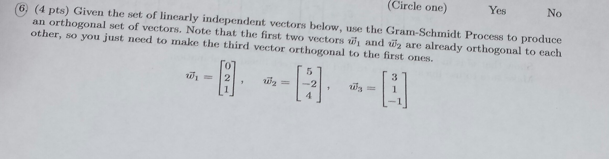 Solved Linear Algebra problem. Please answer fully and show | Chegg.com