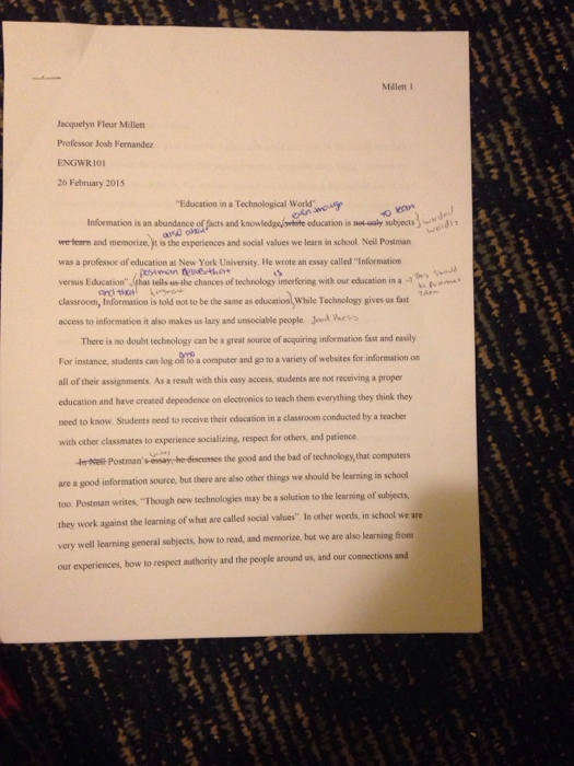 Solved I need help writing my essay, I made the rough draft | Chegg.com