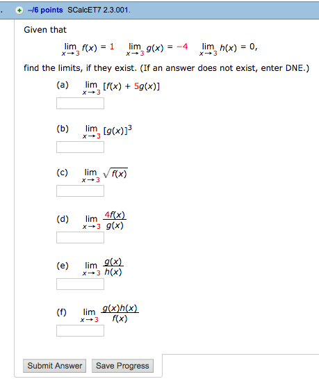 Solved Given that lim x right arrow 3 f(x) = 1 lim x right | Chegg.com Solved Given that lim x right arrow 3 f(x) = 1 lim x right | Chegg.com