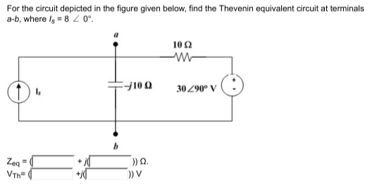 Solved For the circuit depicted in the figure given below, | Chegg.com