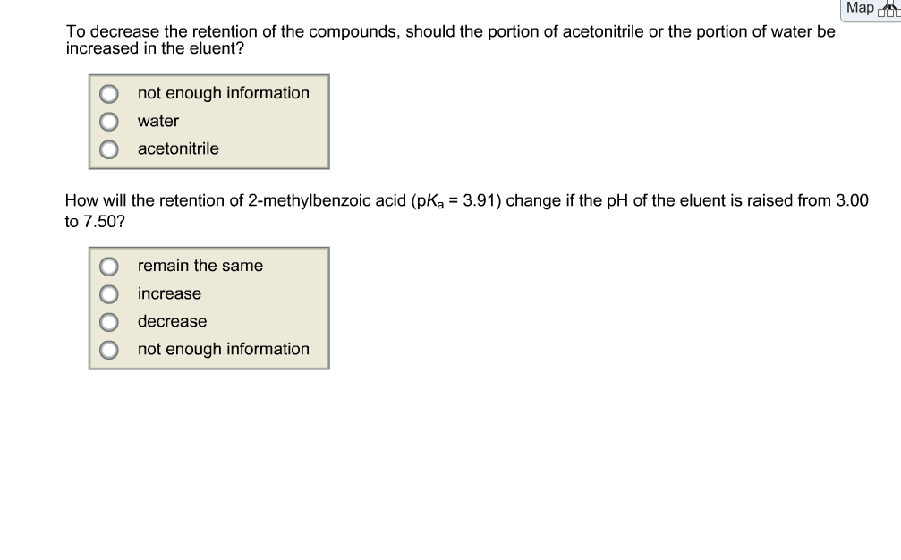 Solved The following compounds were separated on a C18 HPLC | Chegg.com