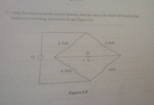 Solved Using the maximum power transfer theorem, find the | Chegg.com