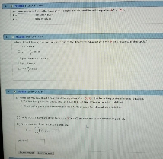 Solved 2. O -1 points SCakCc4 7.1.004 For what values of k | Chegg.com Solved 2. O -1 points SCakCc4 7.1.004 For what values of k | Chegg.com
