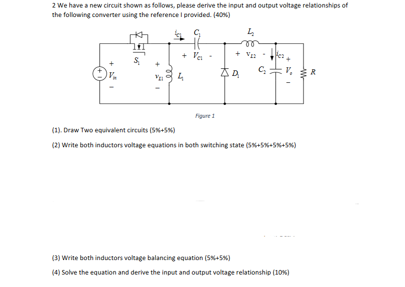 Solved 2 We have a new circuit shown as follows, please | Chegg.com
