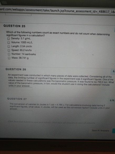 Solved Which of the following numbers count as exact numbers | Chegg.com
