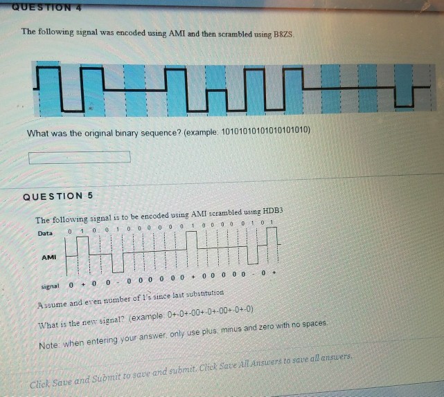Solved The following signal was encoded using AMI and then | Chegg.com