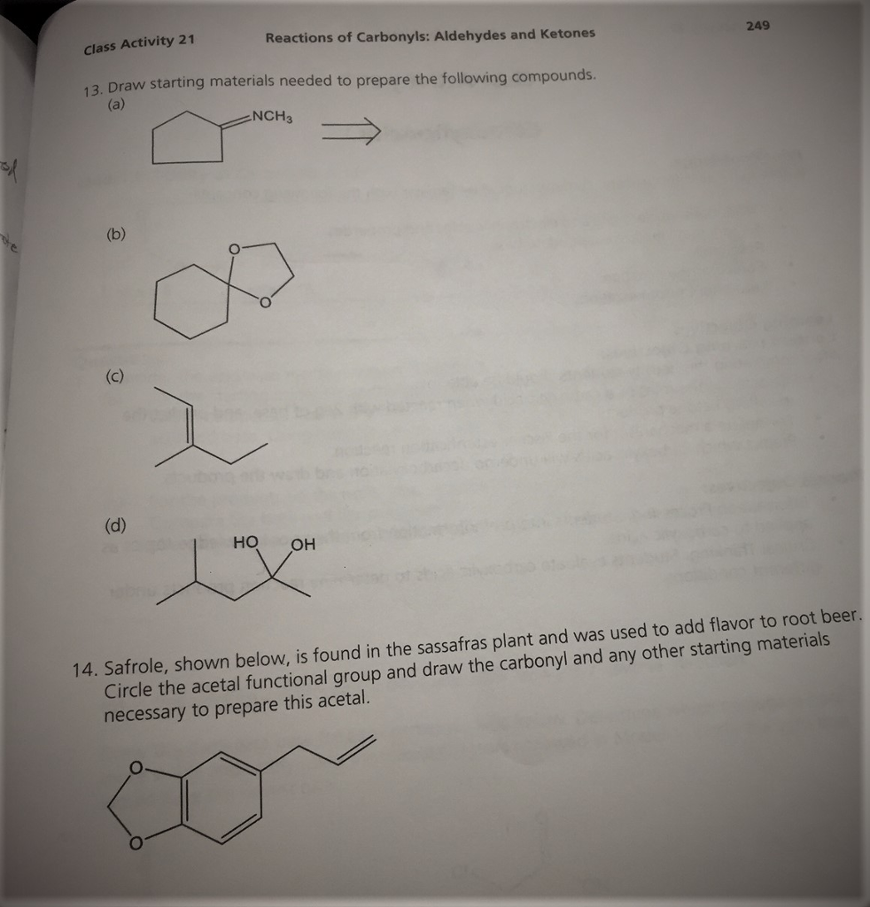 Solved Draw Starting Materials Needed To Prepare The