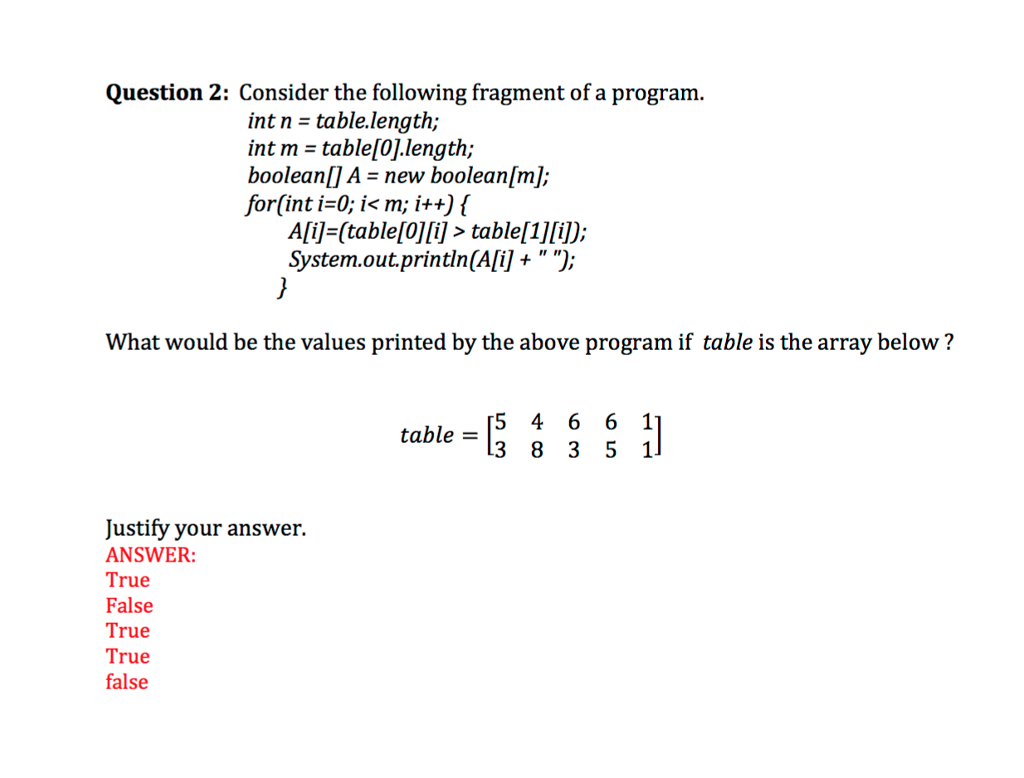 Solved Question 3: Consider the following fragment of a | Chegg.com