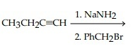 Solved CH3CH2C=CH 1.NaNH2 right arrow PhCH2Br | Chegg.com