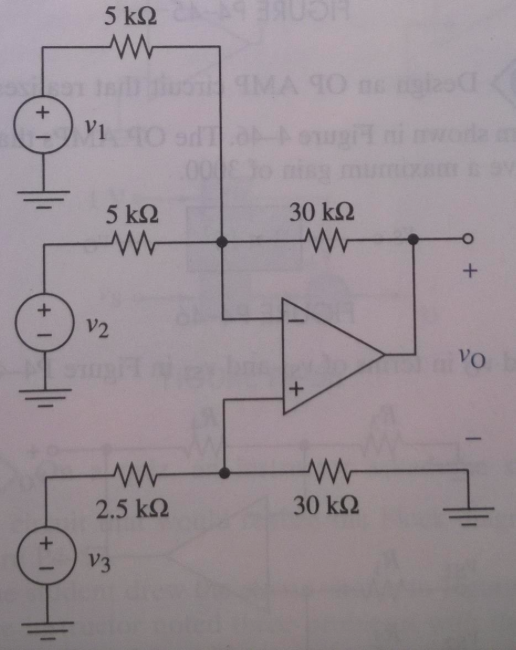 Solved Use superposition to find vo in terms of the inputs | Chegg.com