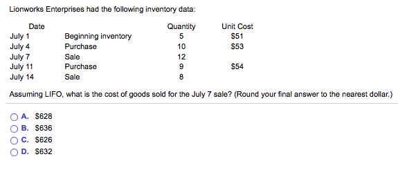 Solved 7.500 of inventory on account The journal entry to | Chegg.com
