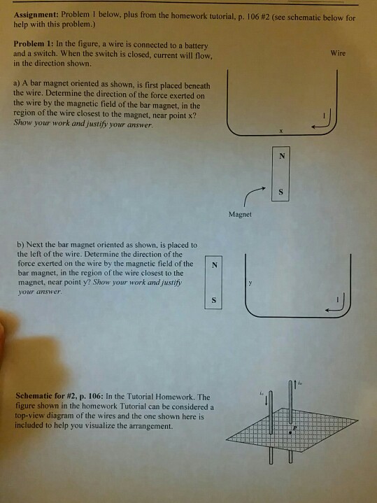 Solved Magnetic Interactions In the figure, a wire is | Chegg.com