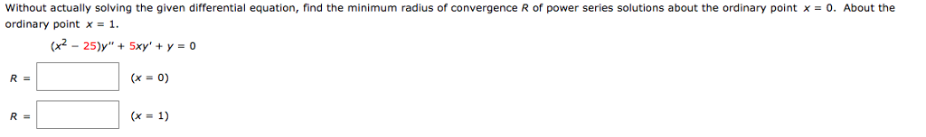 Solved Without actually solving the given differential | Chegg.com