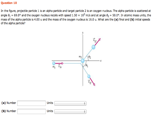 In The Figure Projectile Particle 1 Is An Alpha