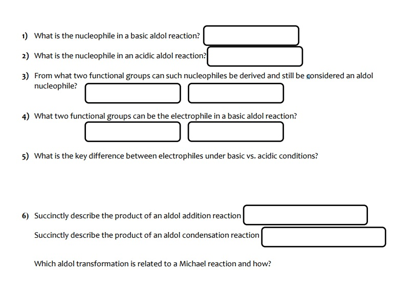 Solved What is the nudeophile in a basic aldol reaction? | Chegg.com