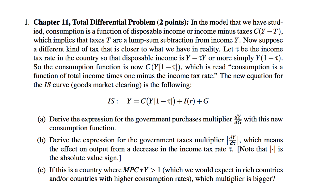 Solved 1. Chapter 11, Total Differential Problem (2 points): | Chegg.com