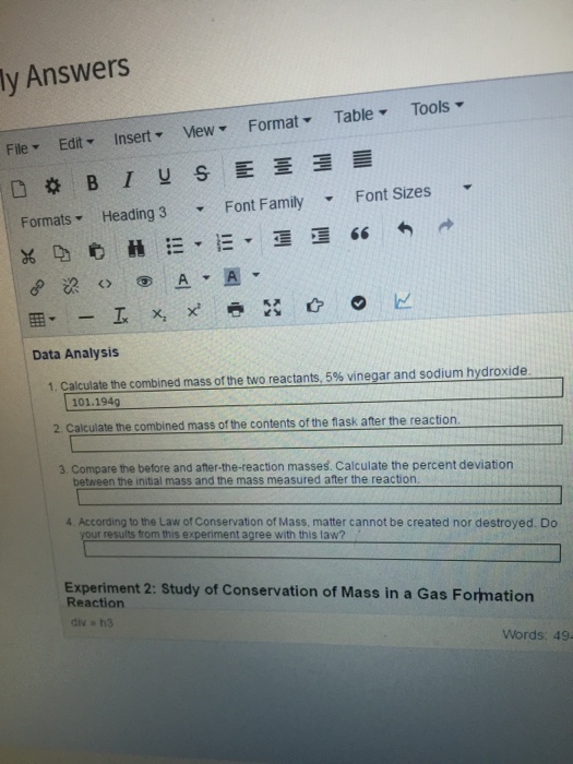 Solved Calculate the combined mass of the two reactants. 5% | Chegg.com