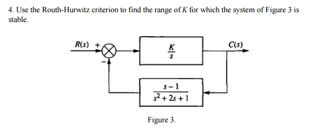 Solved: Use The Routh-Hurwitz Criterion To Find The Range ... | Chegg.com Solved: Use The Routh-Hurwitz Criterion To Find The Range ... | Chegg.com