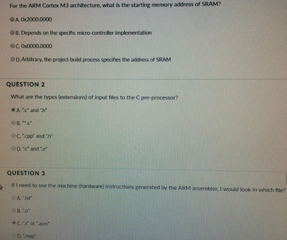 Solved These questions are from my Embedded Systems LEC | Chegg.com