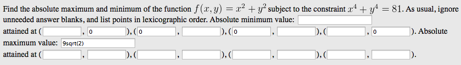 Find the maximum and minimum values of the function f | Chegg.com