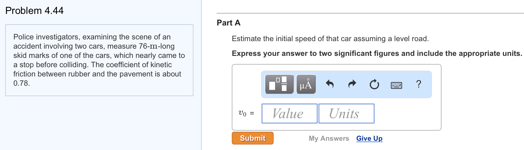 Solved Police investigators, examining the scene of an | Chegg.com