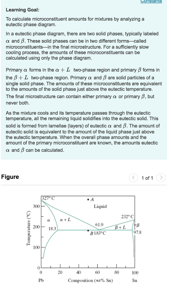 Solved Constants Learning Goal To calculate microconstituent | Chegg.com