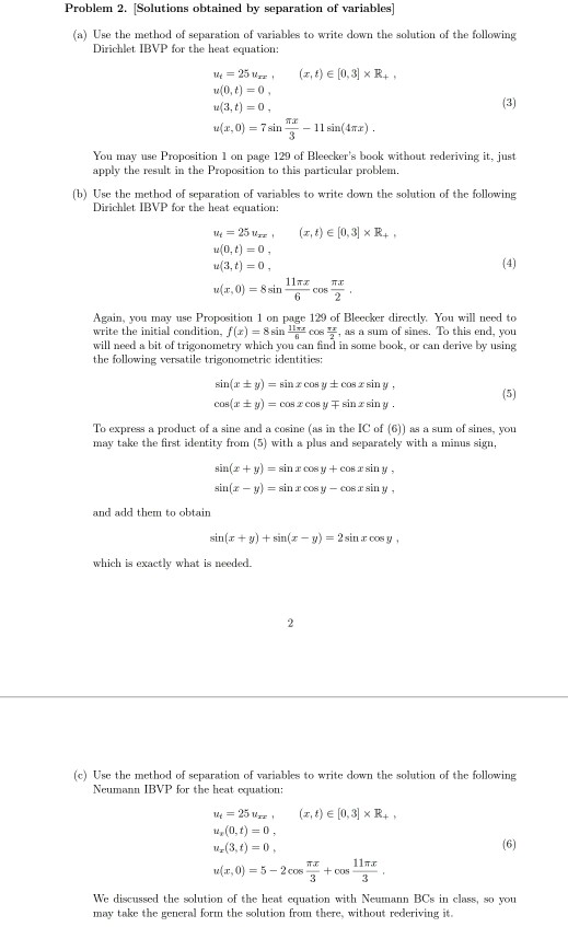 Solved Problem 2 [solutions Obtained By Separation Of