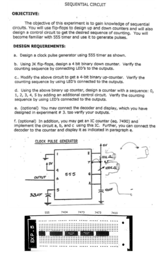 Solved SEQUENTIAL CIRCUIT OBJECTIVE The objective of this | Chegg.com