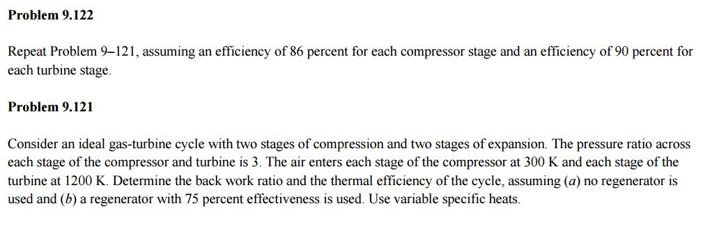 Solved Repeat Problem 9-121, assuming an efficiency of 86 | Chegg.com