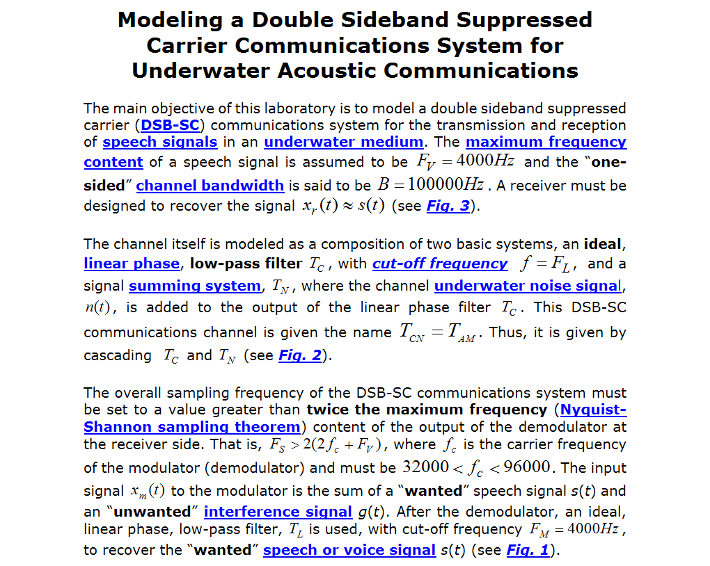 Modeling a Double Sideband Suppressed Carrier | Chegg.com