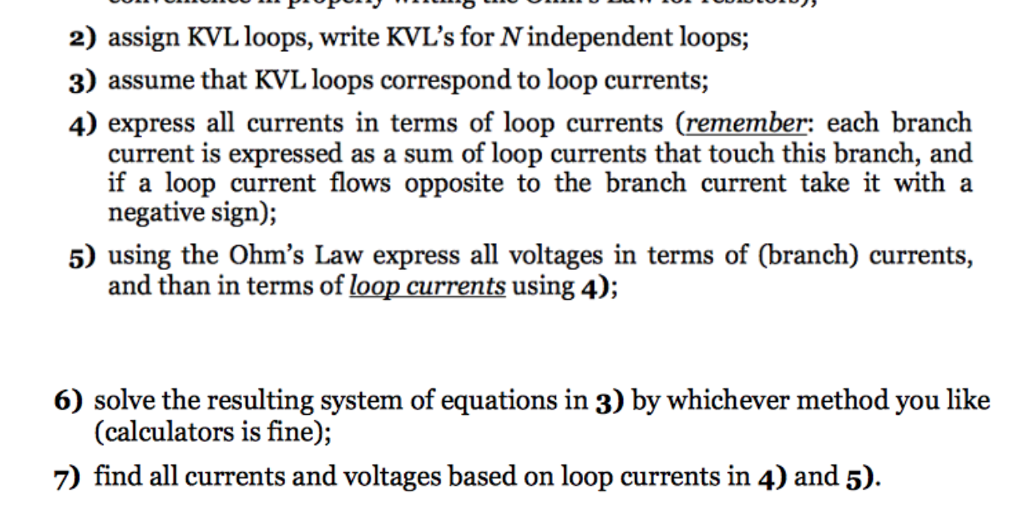 Solved Problem 5 Loop Current Method Or Mesh Analysis Ww