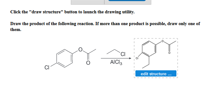 Solved Click the "draw structure" button to launch the | Chegg.com