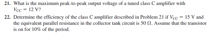 Solved What is the maximum peak-to-peak output voltage of a | Chegg.com