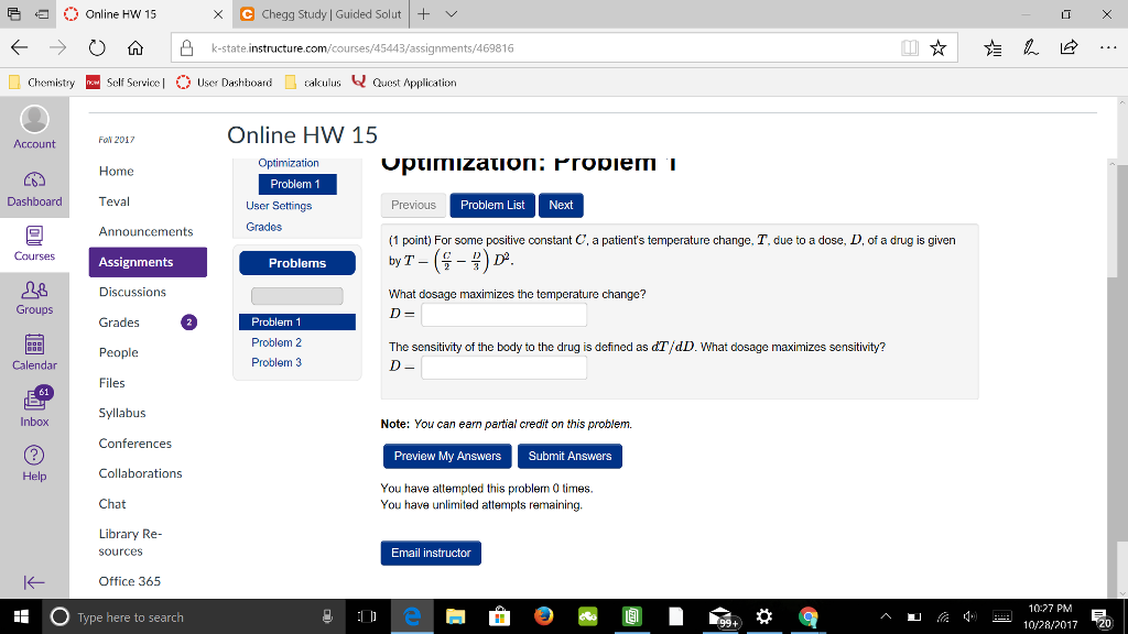 Solved a 3 Online HW 15 XC Chegg Study Guided Solut * O n e | Chegg.com
