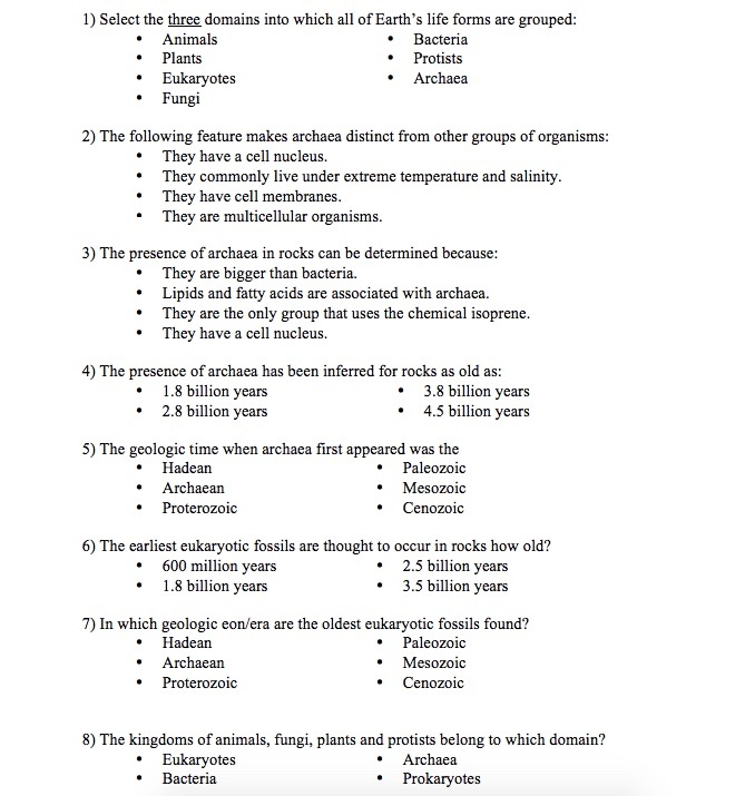 Solved 1) Select the three domains into which all of Earth's | Chegg.com