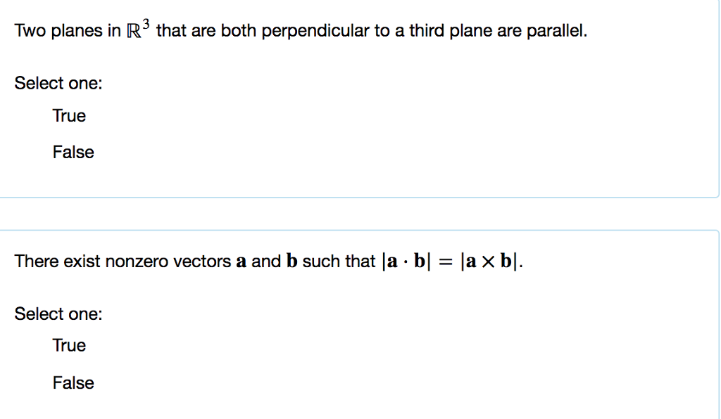 Solved Two planes in R3 that are both perpendicular to a | Chegg.com